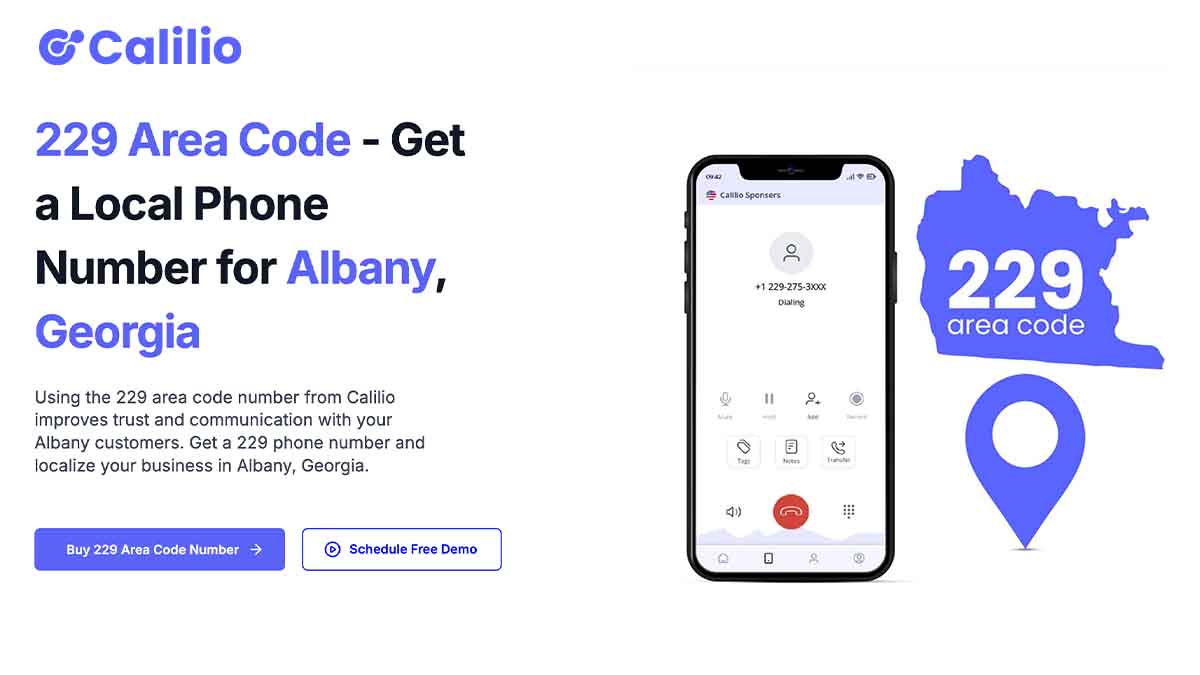 229 Area Code - Get Local Albany, Georgia Phone Number | Calilio