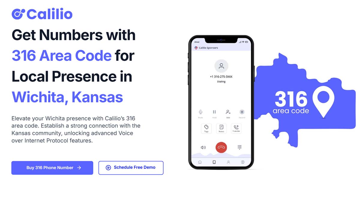 316 Area Code - Get a Local Wichita, Kansas Phone Number