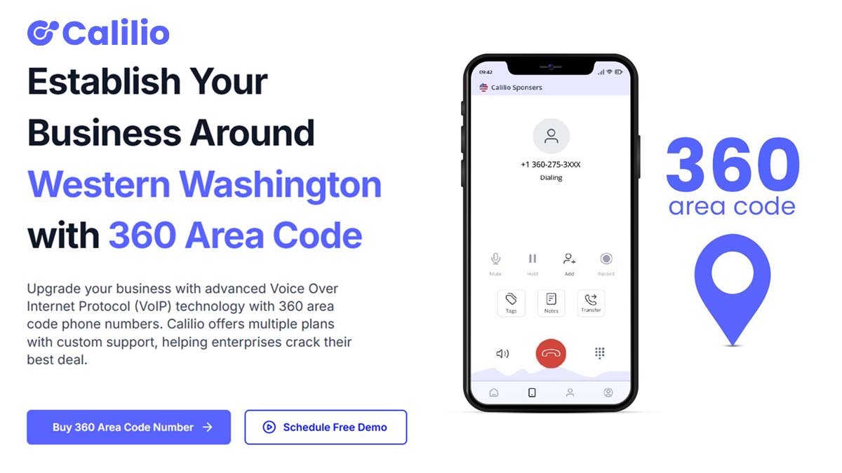 360 Area Code - Get a Local Phone Number Around Washington