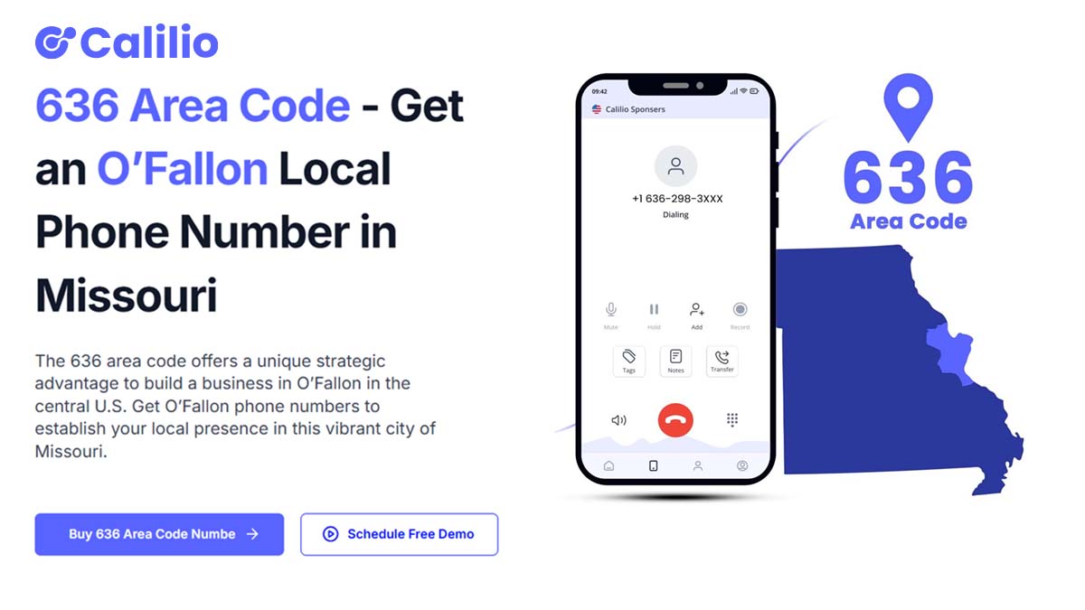Get 636 Area Code Number - Secure Local Phone Number in O'Fallon, MO ...