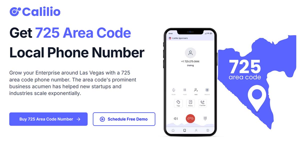 725 Area Code - Get a Local Las Vegas, NV Phone Number