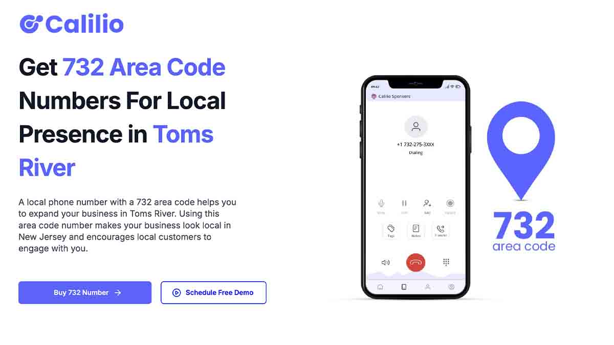 732 Area Code - Get Local Toms River, NJ Phone Numbers