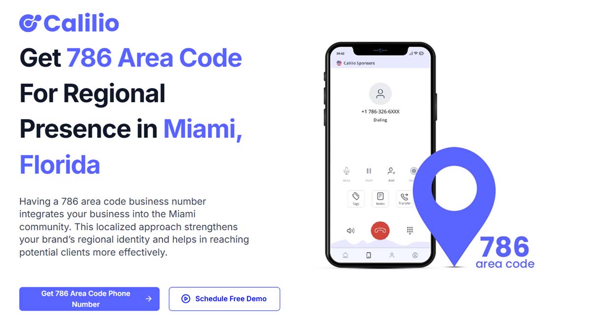 786 Area Code - Get Local Miami, Florida Phone Number | Calilio