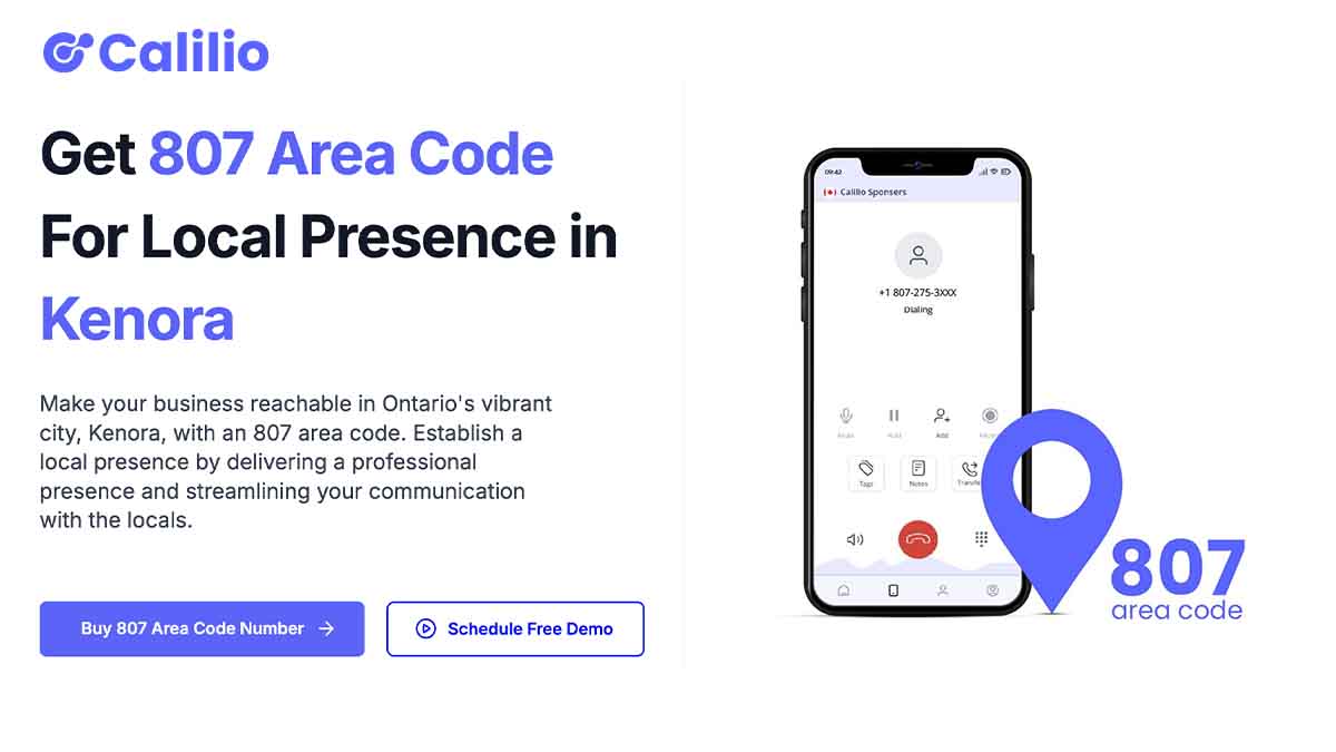 807 Area Code - Get Local Kenora, Ontario Phone Numbers | Calilio