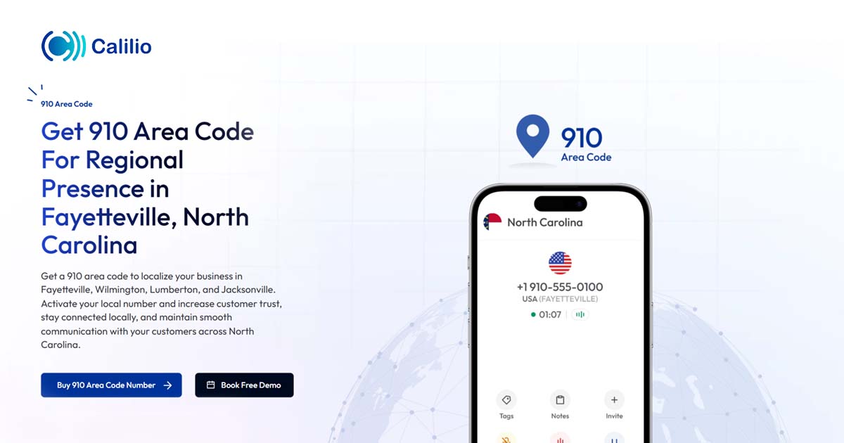 Get a 910 Area Code | Location, Time Zone, Cities, & Population