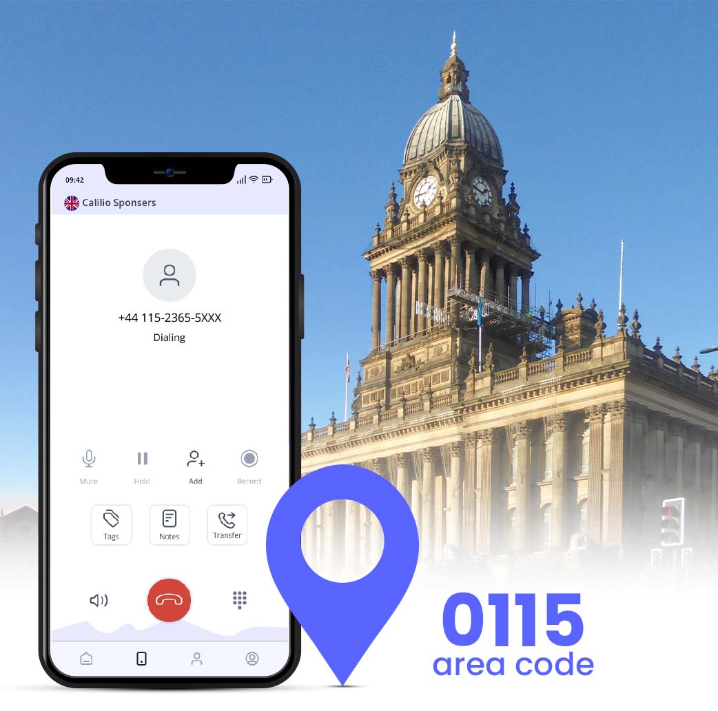 Get a 0115 Area Code in Nottingham | Calilio