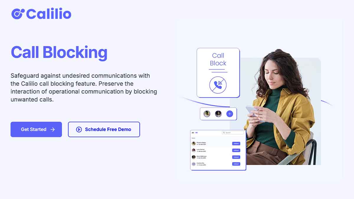 Call Blocking Feature - Avoid Unwanted Phone Calls | Calilio