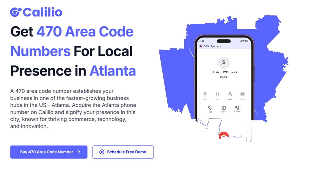 Area code 470 - Get Local Atlanta, Georgia Phone Number