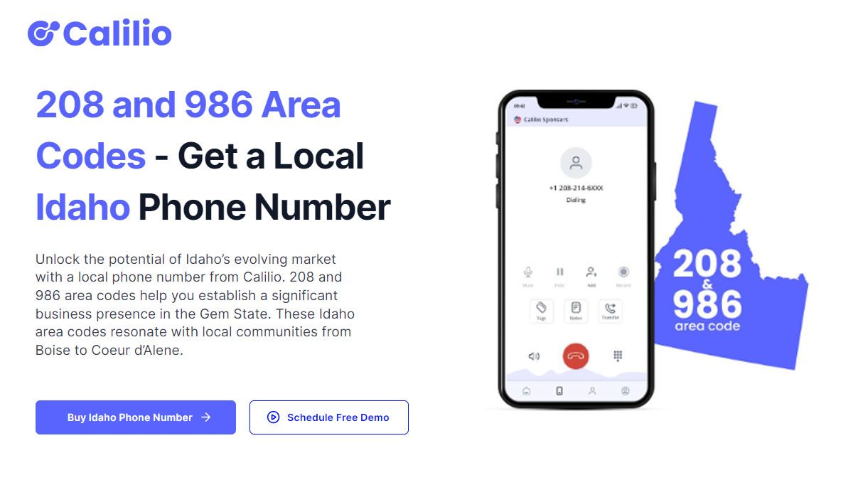 208 and 986 Area Codes: Get Local Idaho Phone Numbers