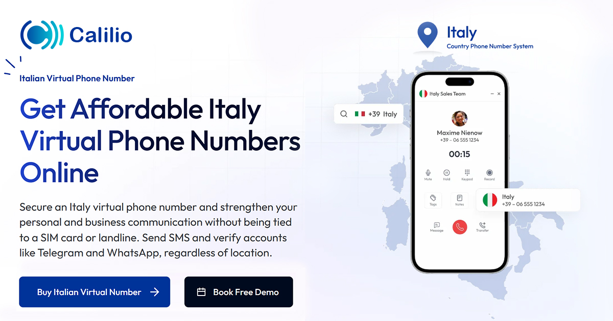 Get an Italy Virtual Phone Number for Calls, SMS & WhatsApp