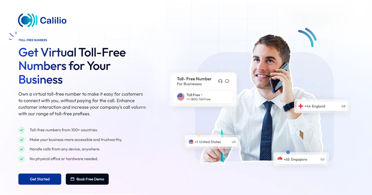 Get Virtual Toll-Free Number for Business from 100+ Countries
