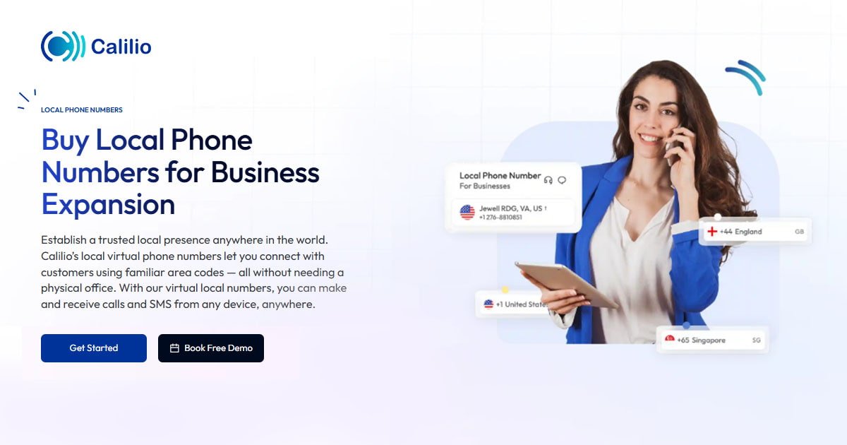 Get a Local Virtual Phone Number from 100+ Countries | Calilio