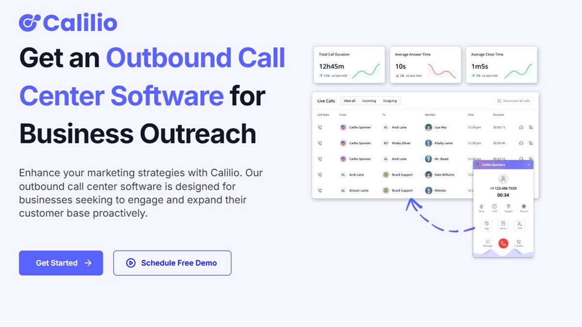 The Best Outbound Call Center Software for Sales Team | Calilio