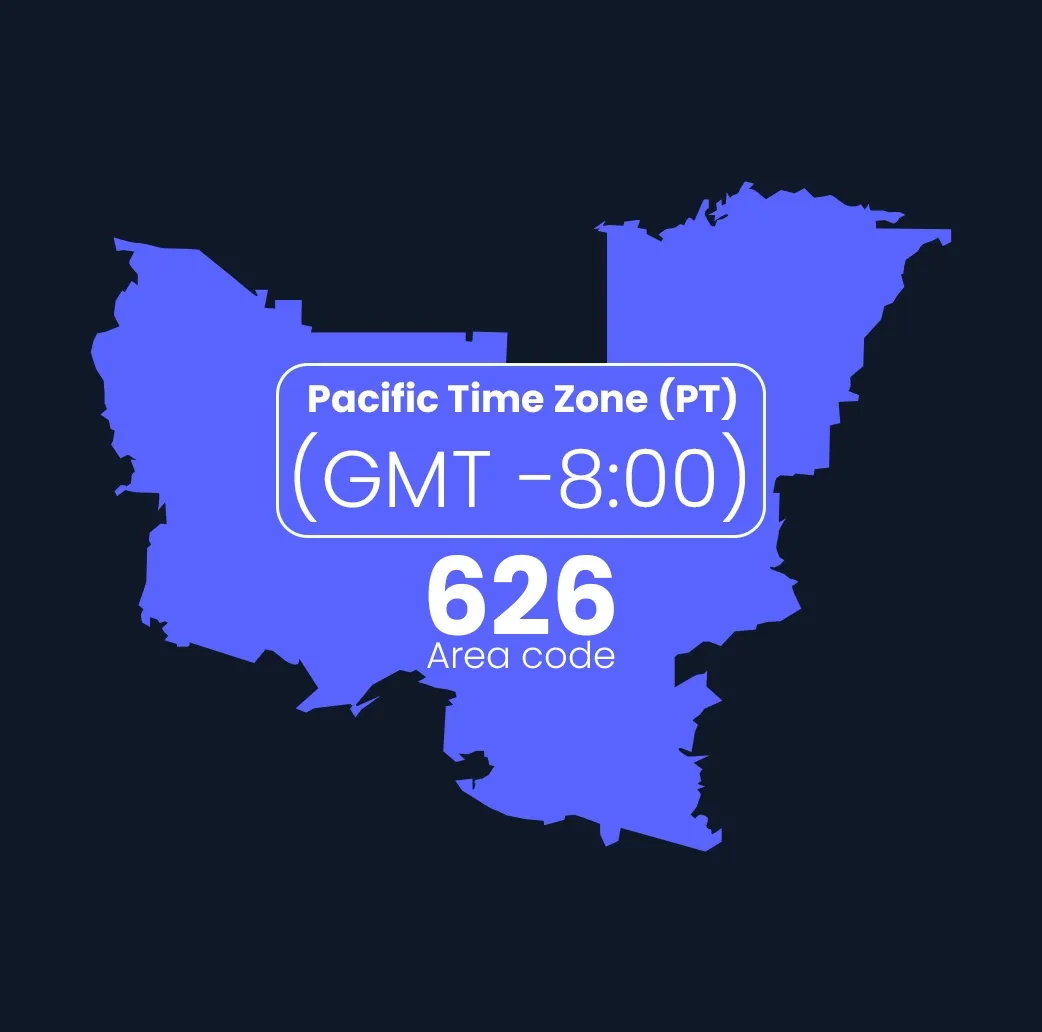 626 Area Code - Get Local Pasadena, CA Phone Numbers