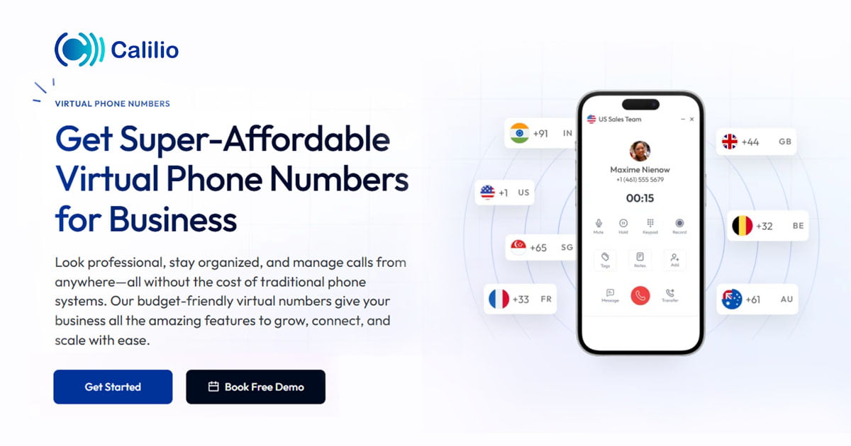 Get Virtual Phone Numbers for Business & Personal Use | Calilio