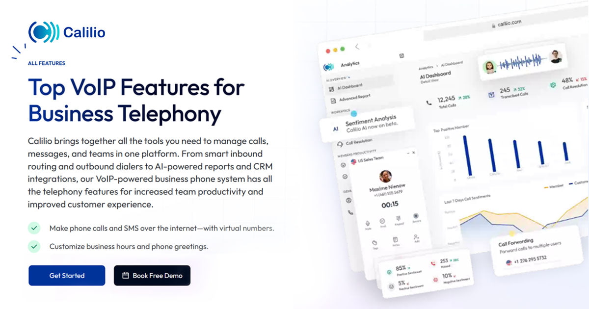 Business Telephony Features | Calilio