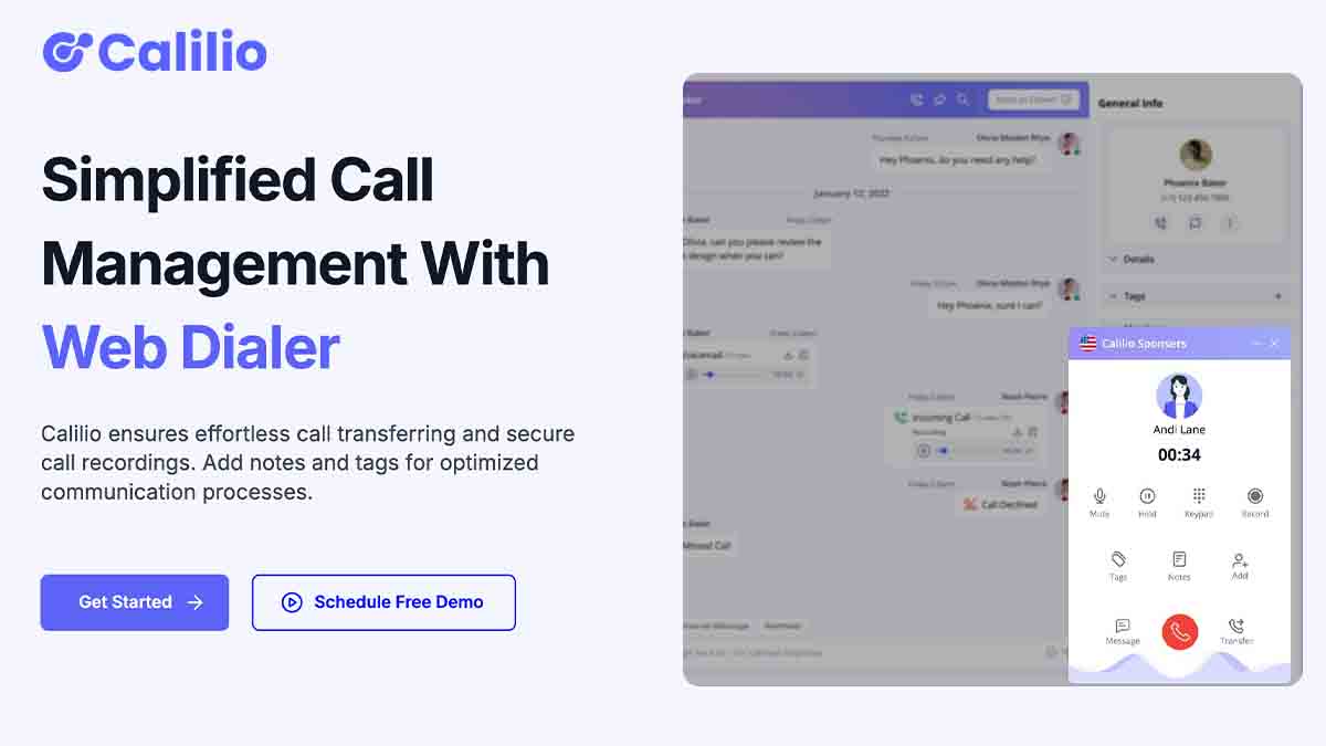 Web Dialer: Call Right From The Dashboard | Calilio